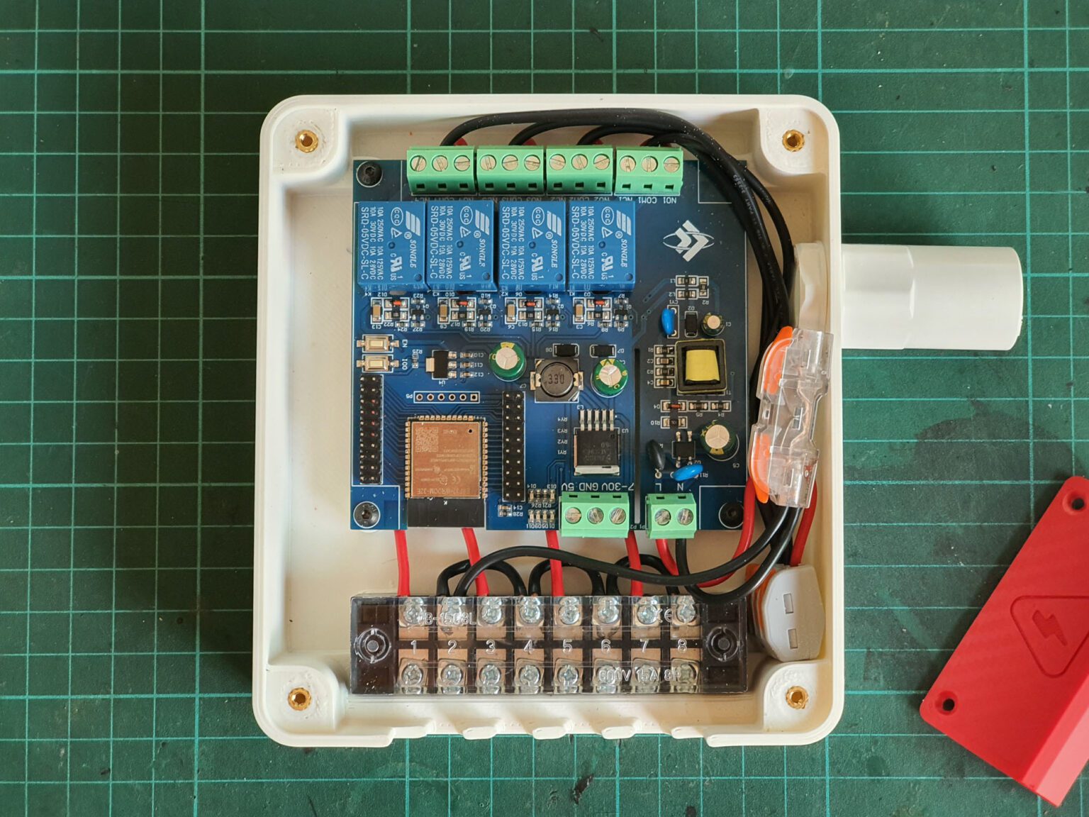 [3D Print] ESP32 4-Channel Relay Module Enclosure - Simply Maker