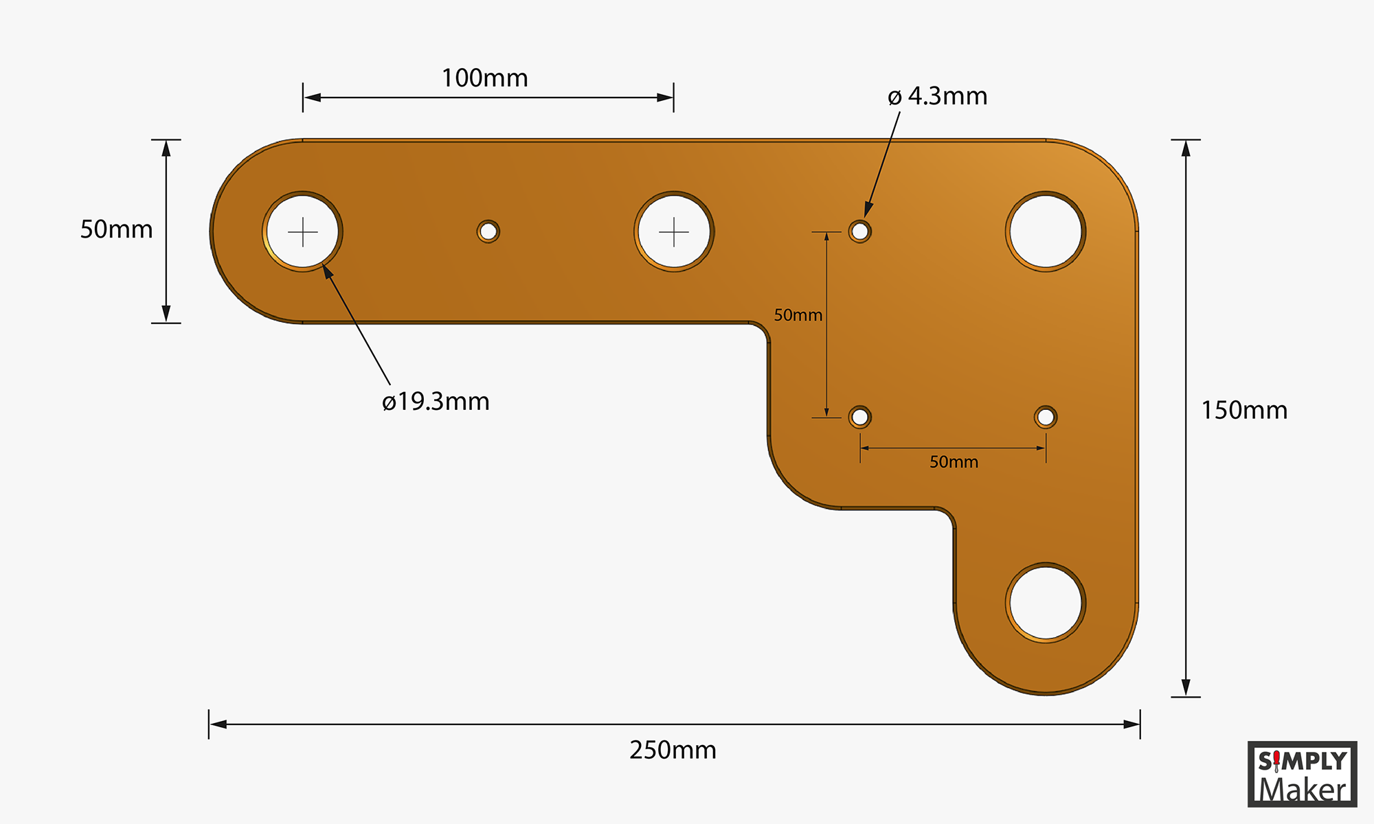 3D-Printed Dog Hole Drilling Template - Simply Maker