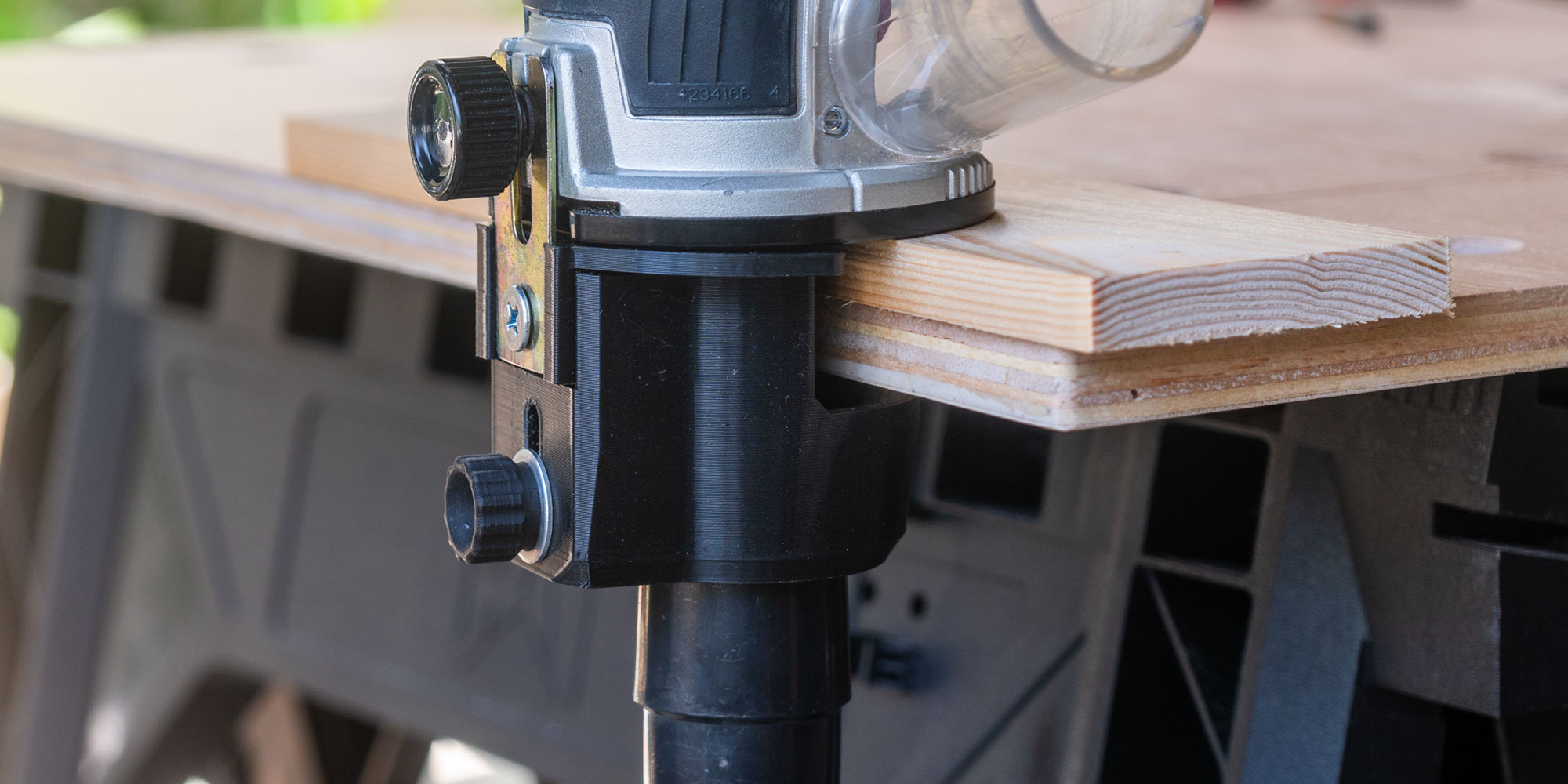 3D Print Edge Trimming Dust Port for Compact Router - Simply Maker
